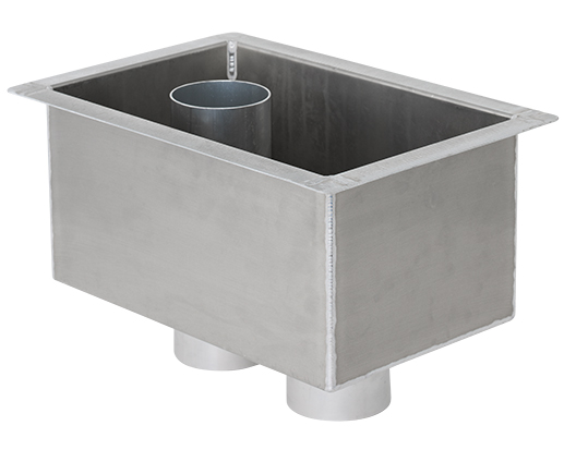 Aluminium Sump 100mm x 400mm x 250mm - Rubber Roofing