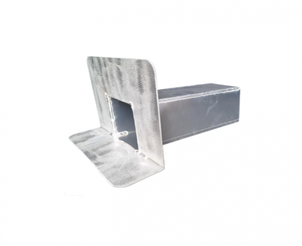 Aluminium Scupper 100mm x 100mm - Rubber Roofing