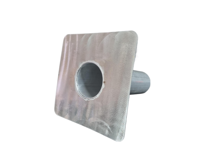 Aluminium Round Overflow 100mm x 300mm - Rubber Roofing